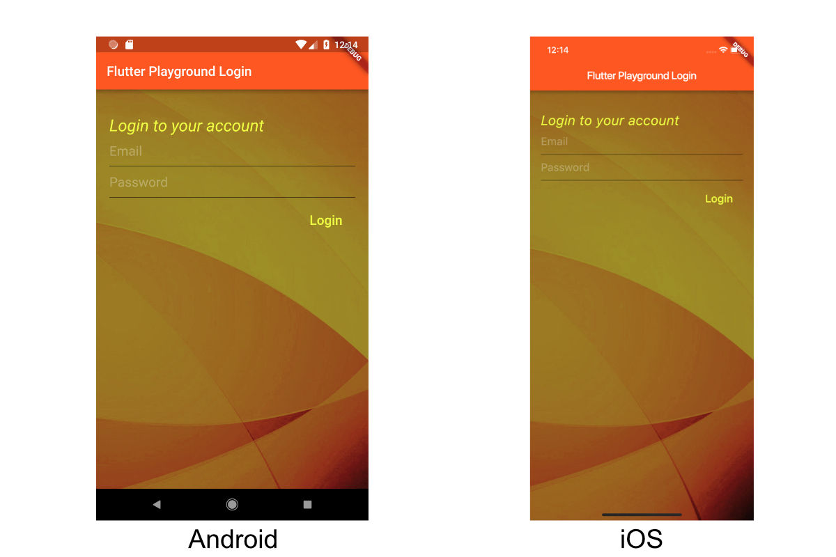 Flutter – Login screen – KBeanie